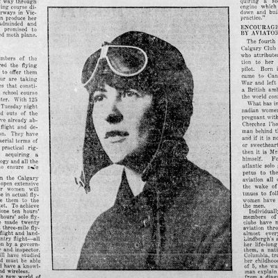 Canadian Aviatrix #13 – Jeanne Genier (1902-1985) – RandomlyGenerated